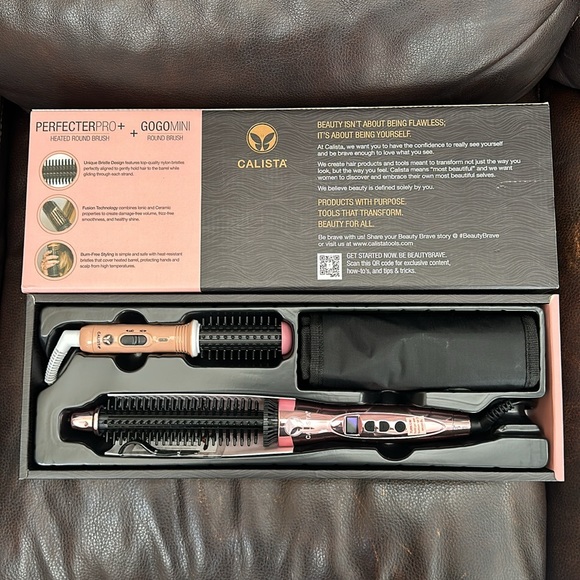 Calista | Hair | Calista Perfecter Pro Heated Round Brush With Gogo ...
